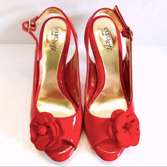 Sofft | Shoes | Red Patent Leather Shoe | Poshmark